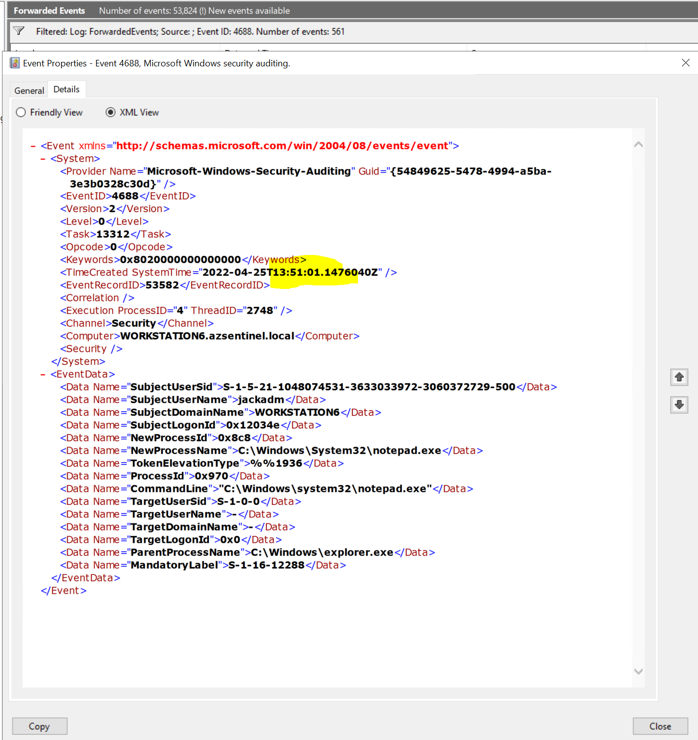 WEC logs to Sentinel - TimeGenerated does not match source computer time · Issue #4708 · Azure ...