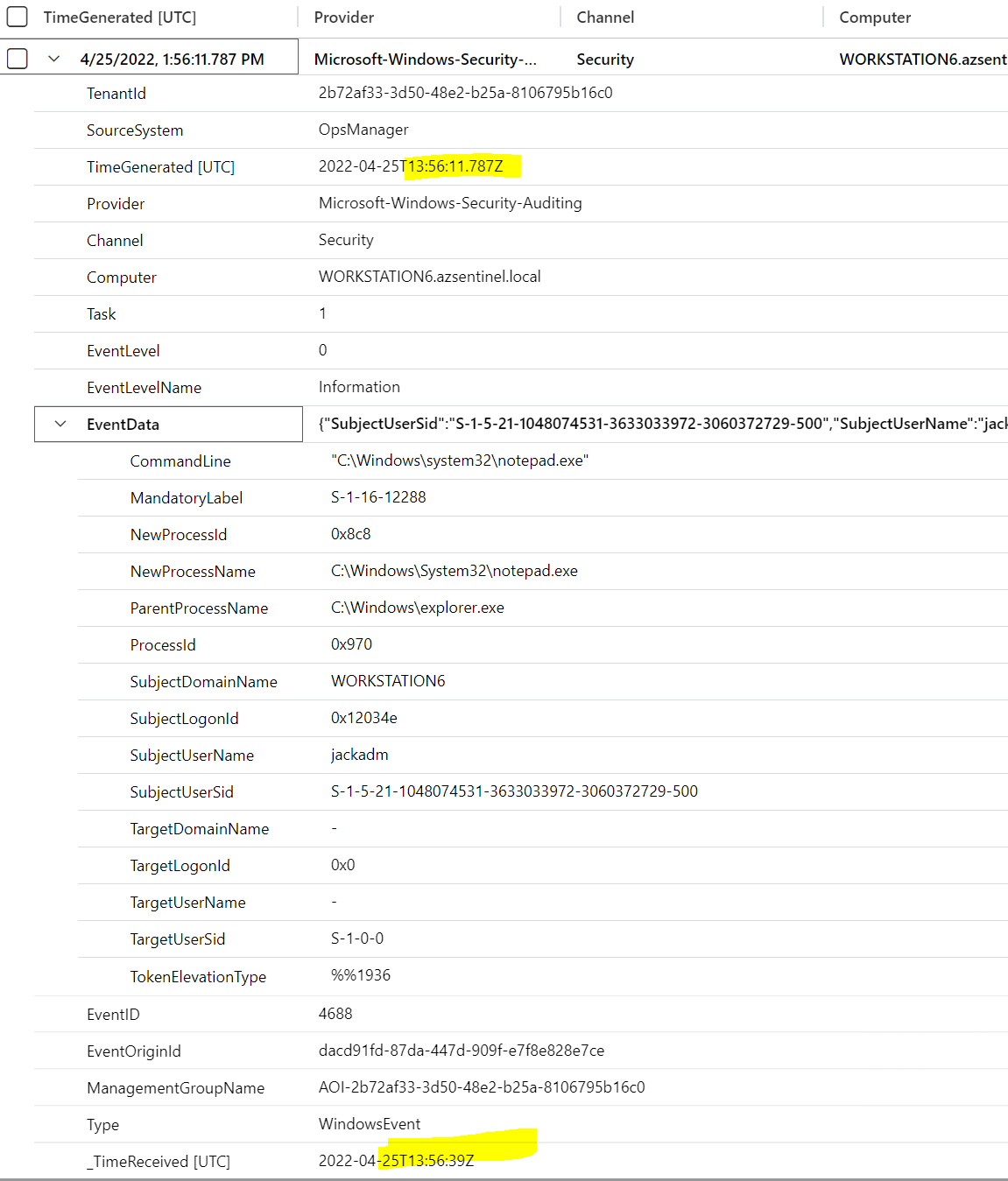 WEC logs to Sentinel - TimeGenerated does not match source computer time · Issue #4708 · Azure ...