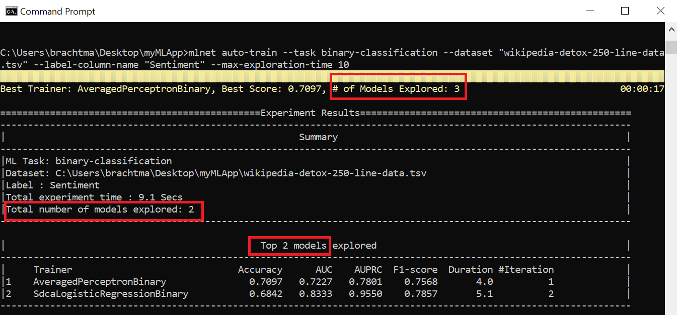 Mlnetcli Ui Refining · Issue 485 · Dotnetmachinelearning Modelbuilder · Github