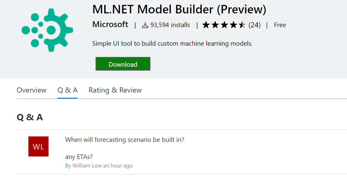 request for forecasting scenario in model builder · Issue #828 · dotnet/machinelearning ...
