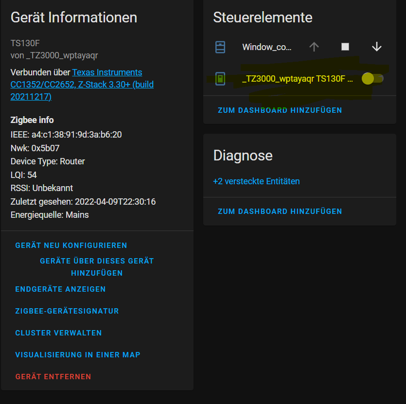 [Device Support Request] TS130F _TZ3000_wptayaqr BSEED Shutter Switch works but has additional ...