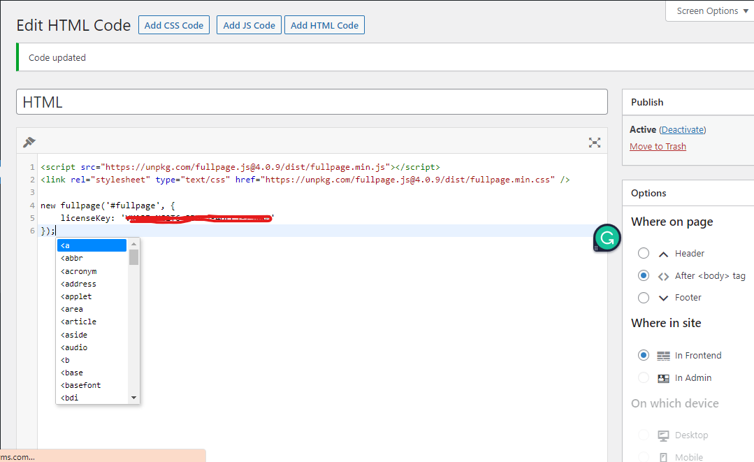 Error Console · Issue #4407 · alvarotrigo/fullPage.js · GitHub