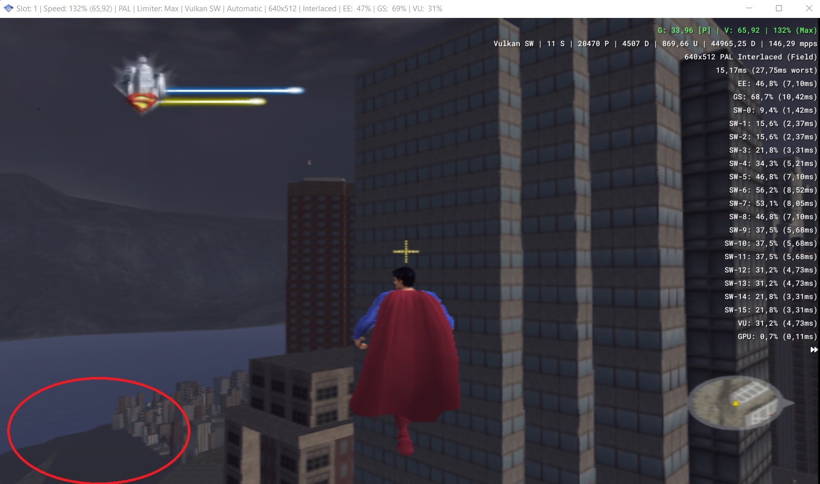 [BUG]: Superman Returns : Rendering anomalies once ingame. · Issue #5963 · PCSX2/pcsx2 · GitHub