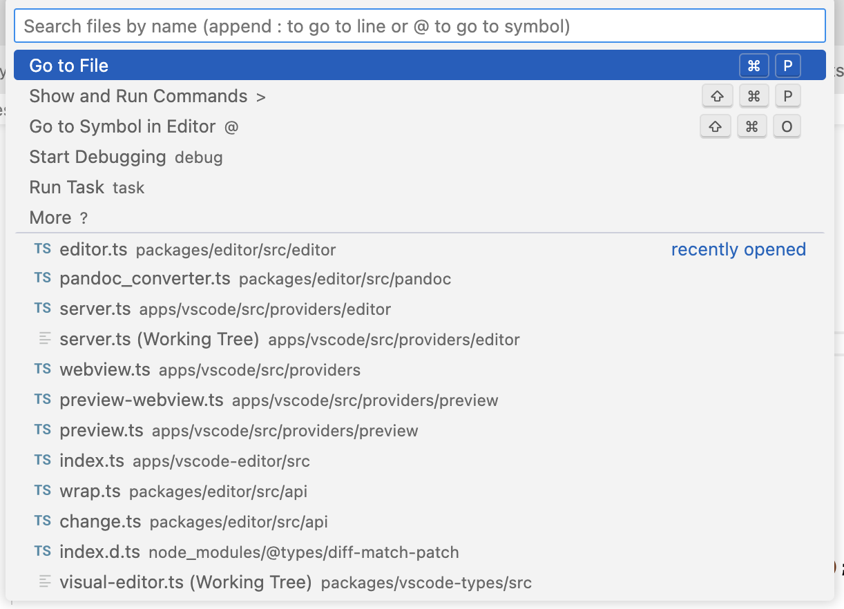 In command palette (Cmd + Shift + P), Cmd + Delete should preserve leading > · Issue #39 · posit ...