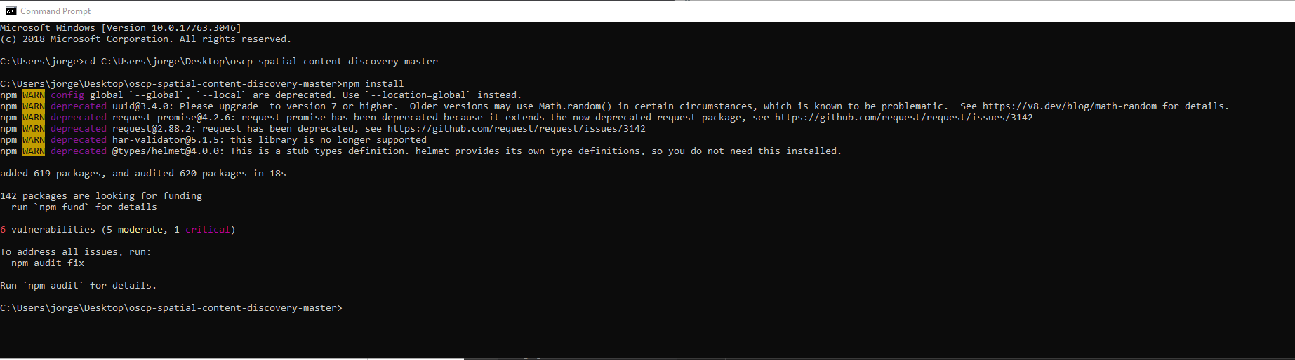 Critical vulnerability in dependencies · Issue #38 · OpenArCloud/oscp-spatial-content-discovery ...