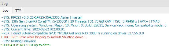 The IPC server dies after the auto-updater restarts the application · Issue #13405 · RPCS3/rpcs3 ...