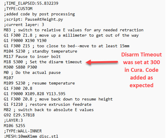 Pause at Height, Disarm timeout set at "0" doesn't override "#define DEFAULT_STEPPER_DEACTIVE ...