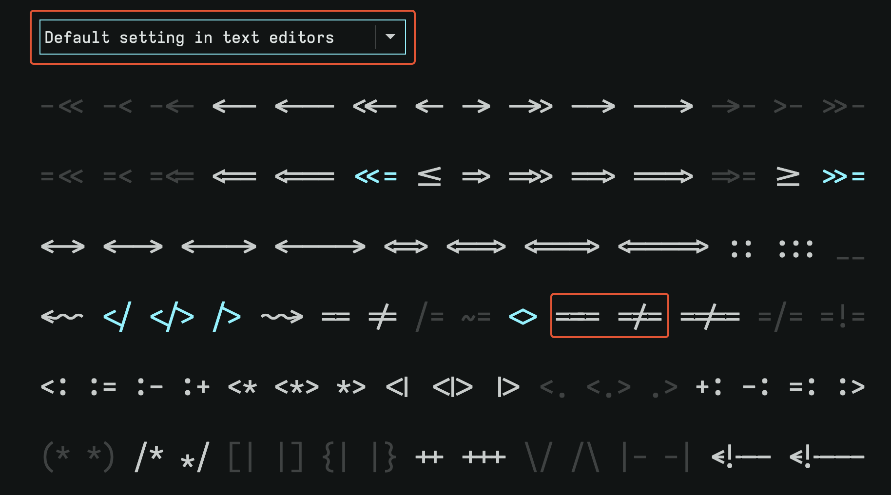 javascript ligations triple equal · Issue #1546 · be5invis/Iosevka · GitHub