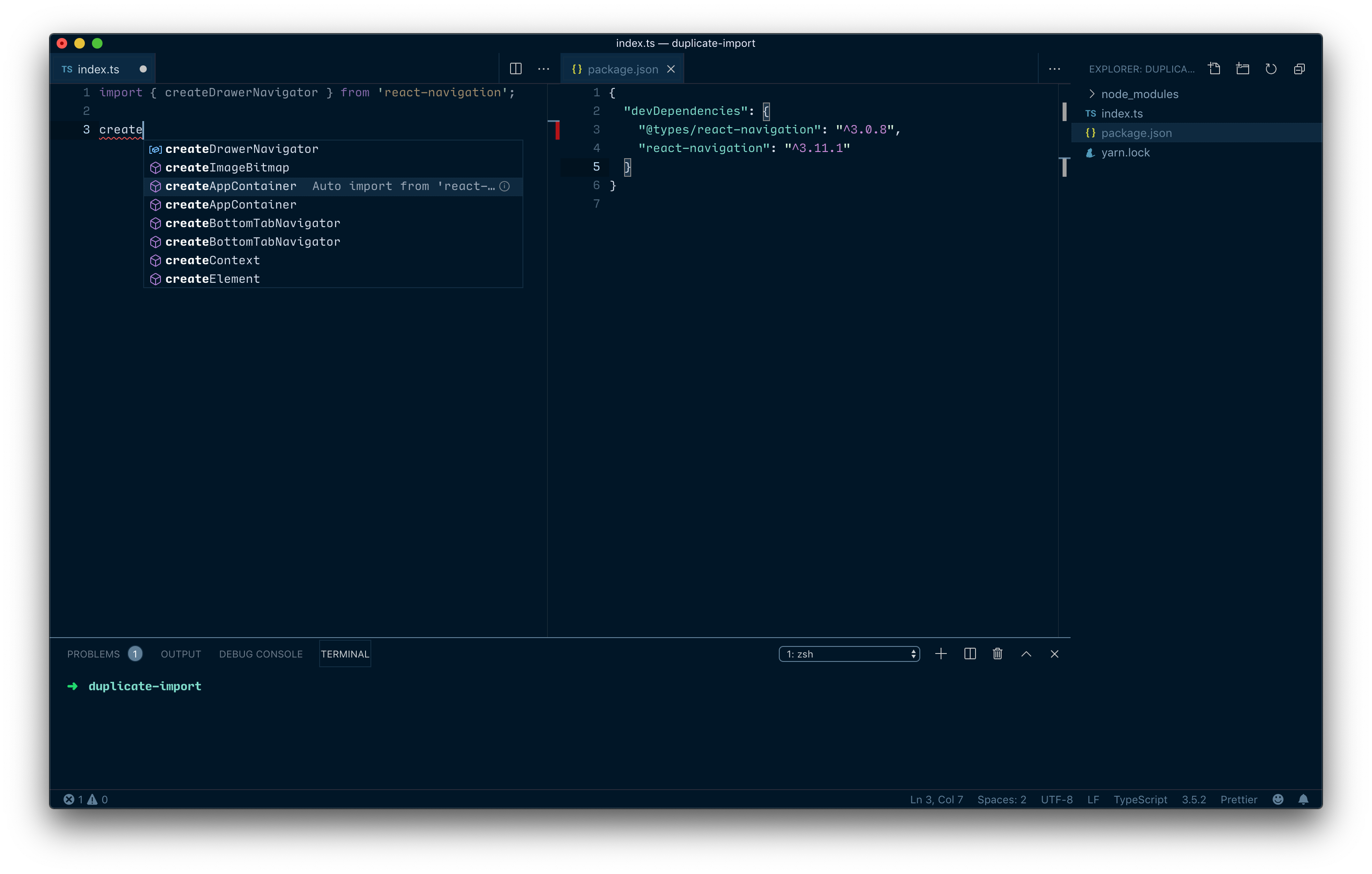 Duplicate auto-import suggestions · Issue #79513 · microsoft/vscode · GitHub