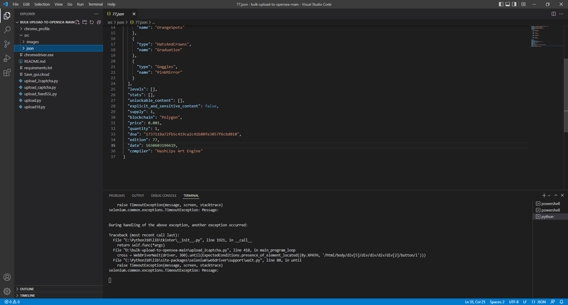 Nothing Happens · Issue 175 · Infotrexbulk Upload To Opensea · Github 