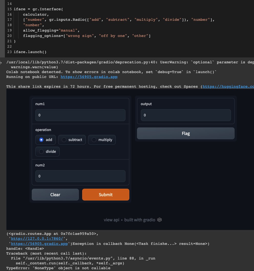 Flagging UX redesign · Issue #1496 · gradio-app/gradio · GitHub