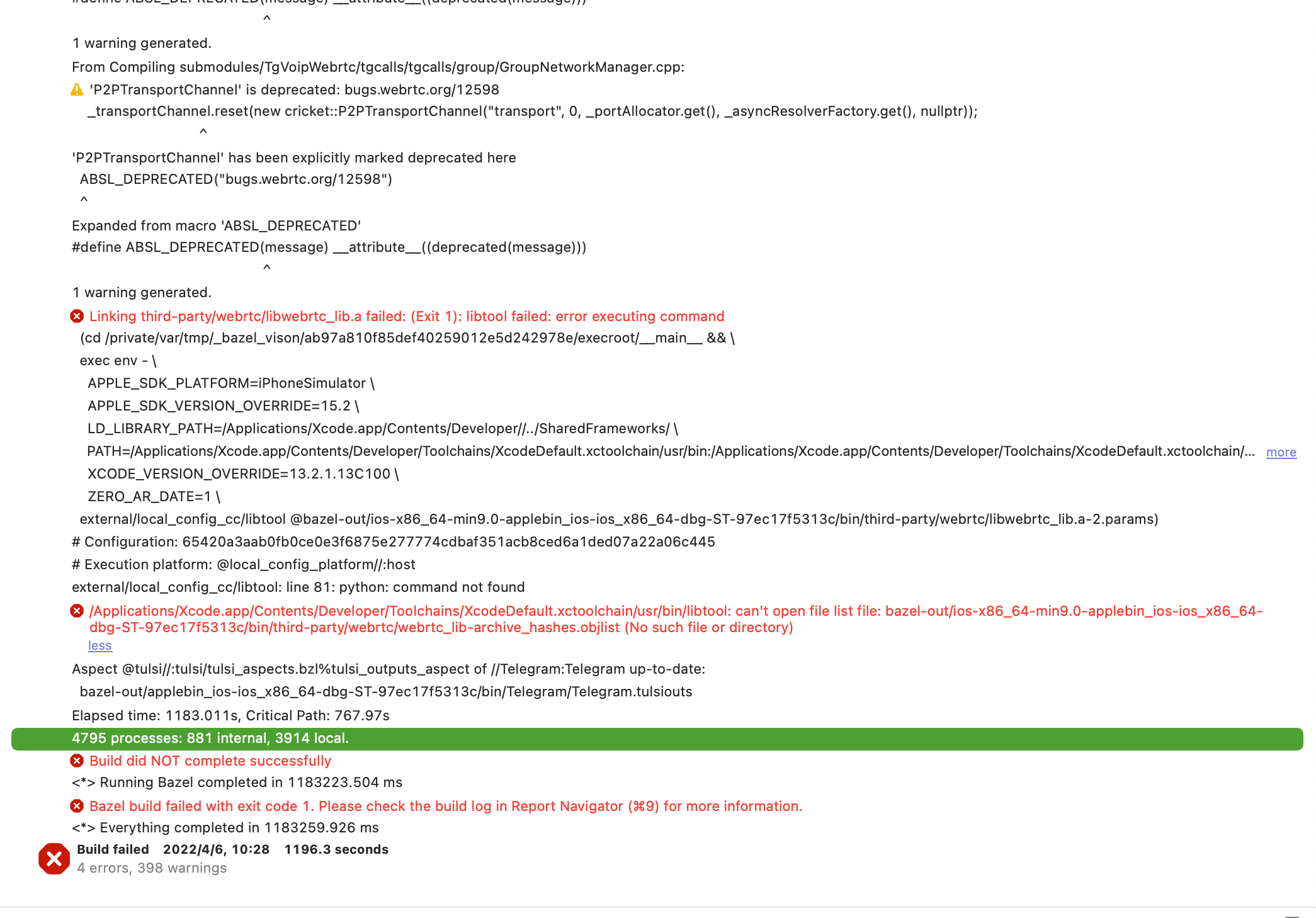 Run in xcode not success! · Issue #746 · TelegramMessenger/Telegram-iOS · GitHub