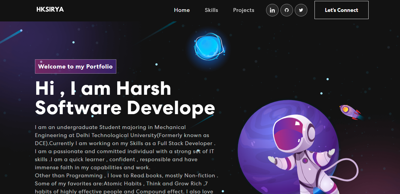 GitHub - hksirya/Personal-Portfolio