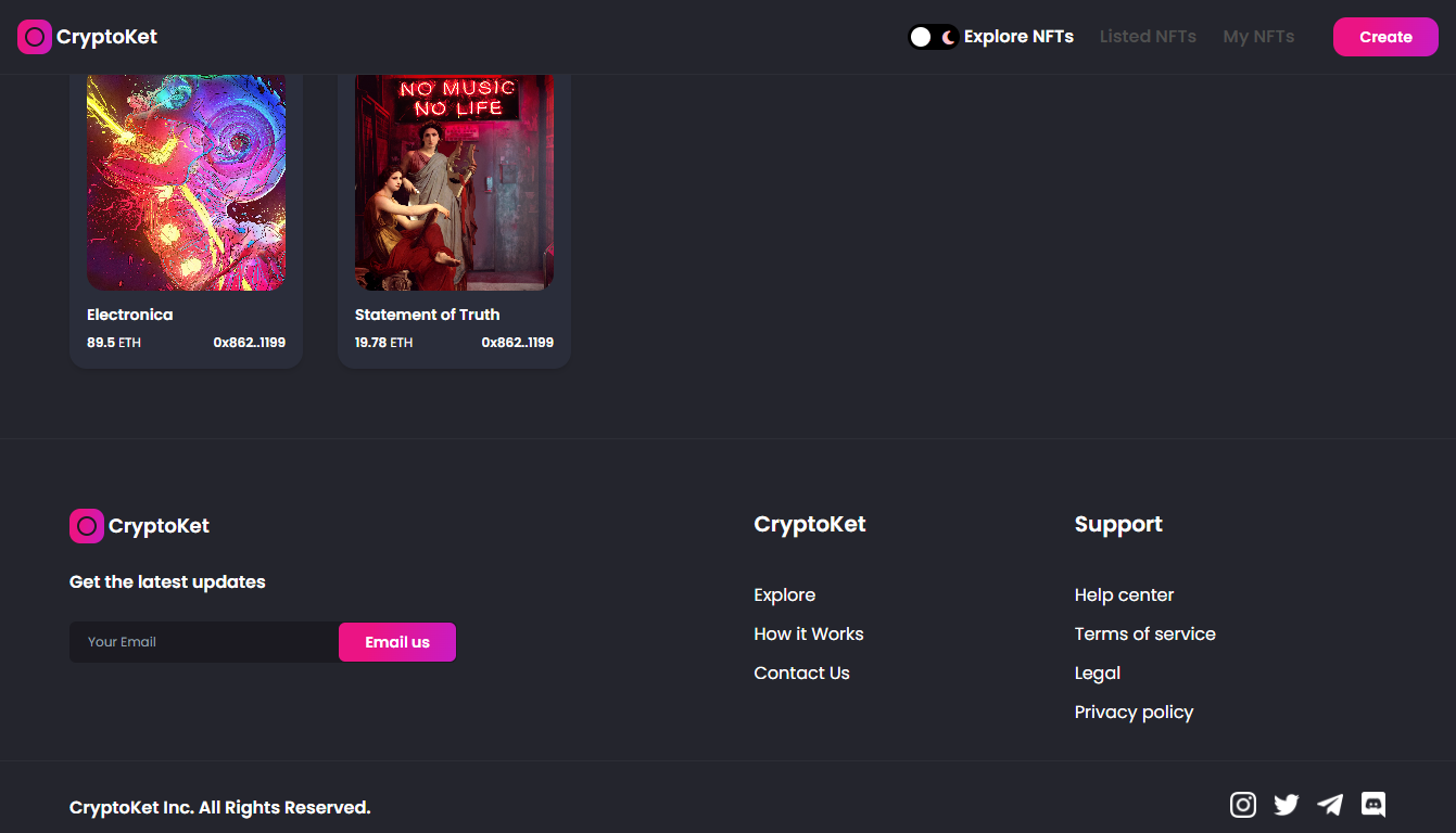 GitHub - hksirya/NFTMarketplace
