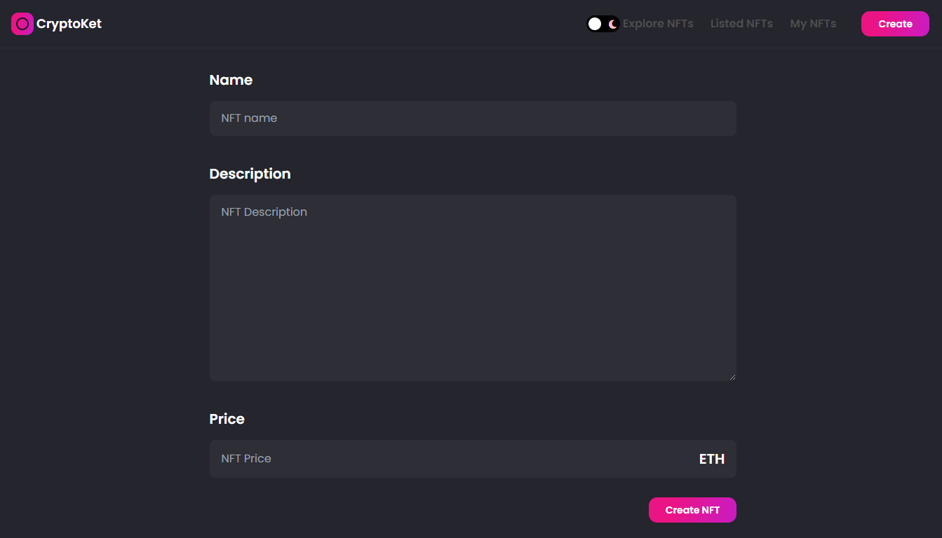 GitHub - hksirya/NFTMarketplace