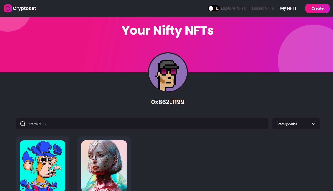 GitHub - hksirya/NFTMarketplace