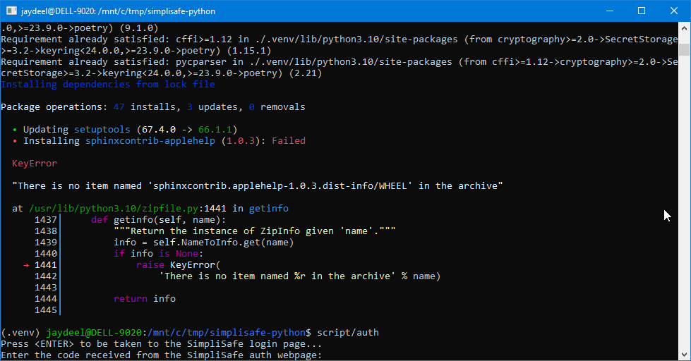 Problem trying to perform authentication · Issue #453 · bachya/simplisafe-python · GitHub