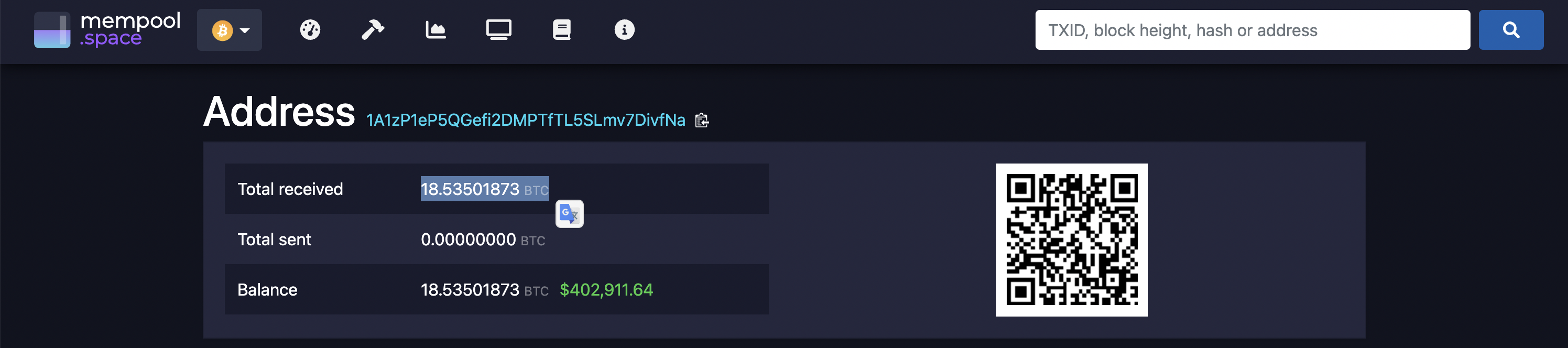Invalid balance shown for satoshi era address: 1A1zP1eP5QGefi2DMPTfTL5SLmv7DivfNa · Issue #2047 ...