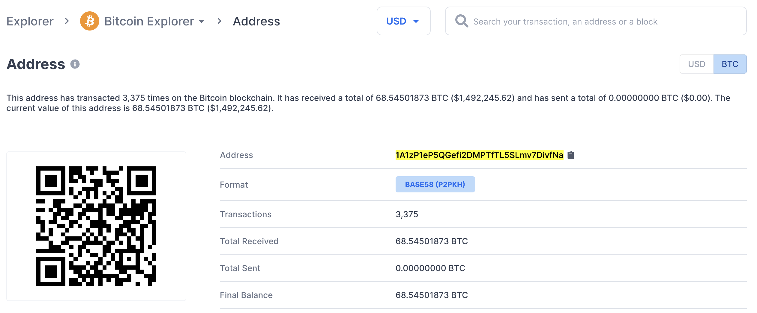 Invalid balance shown for satoshi era address: 1A1zP1eP5QGefi2DMPTfTL5SLmv7DivfNa · Issue #2047 ...