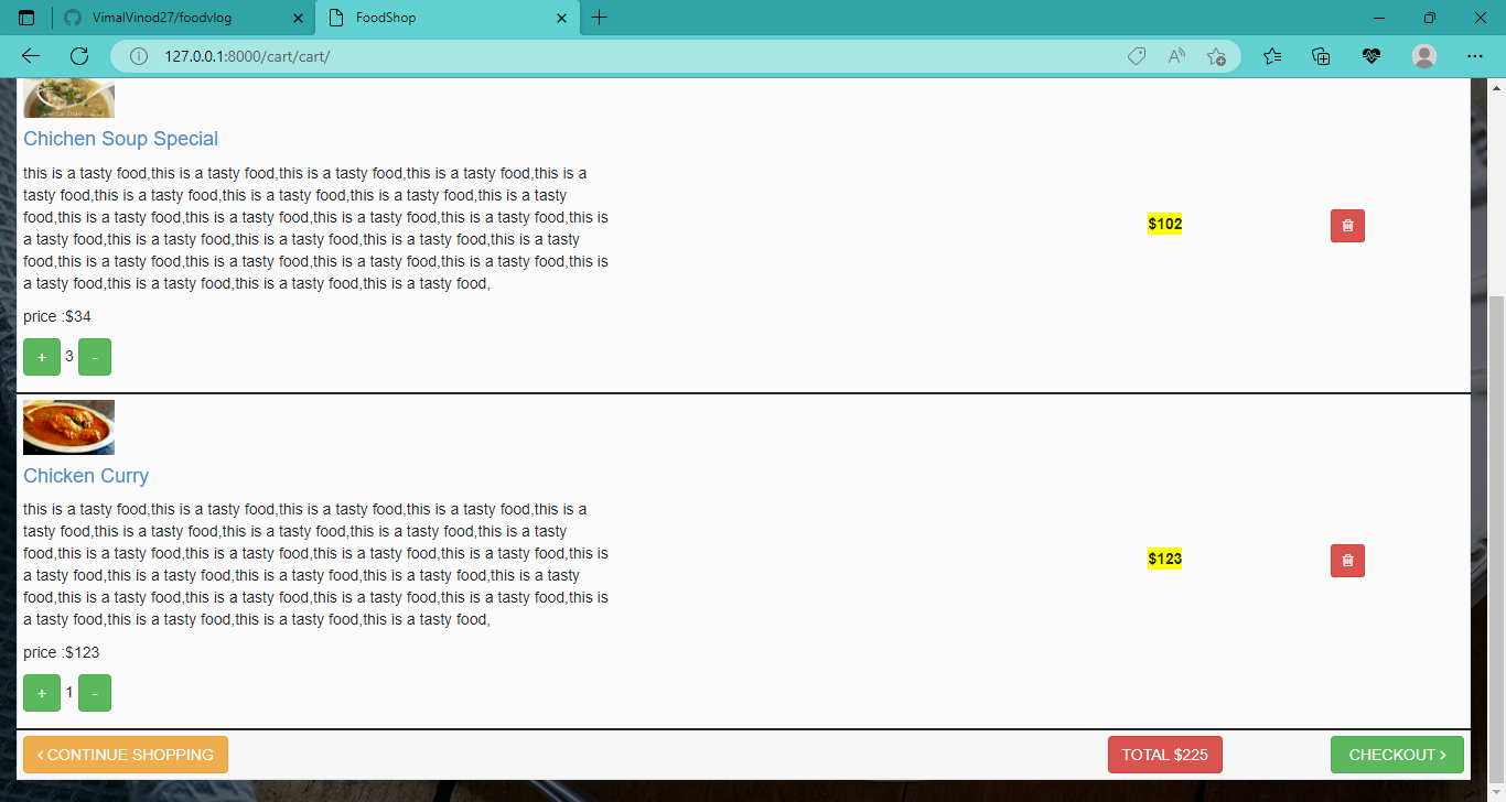 GitHub - VimalVinod27/foodvlog
