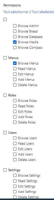 Role / permission interface · Issue #5593 · thedevdojo/voyager · GitHub