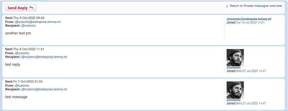 API to retrieve private messages by thread · Issue #2529 · LemmyNet/lemmy · GitHub