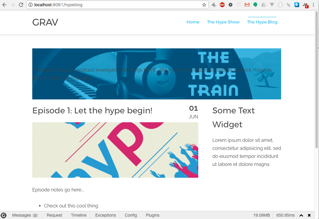 Debug toolbar does not show up on child pages · Issue #1520 · getgrav/grav · GitHub