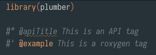 Highlight Plumber tags · Issue #6180 · rstudio/rstudio · GitHub