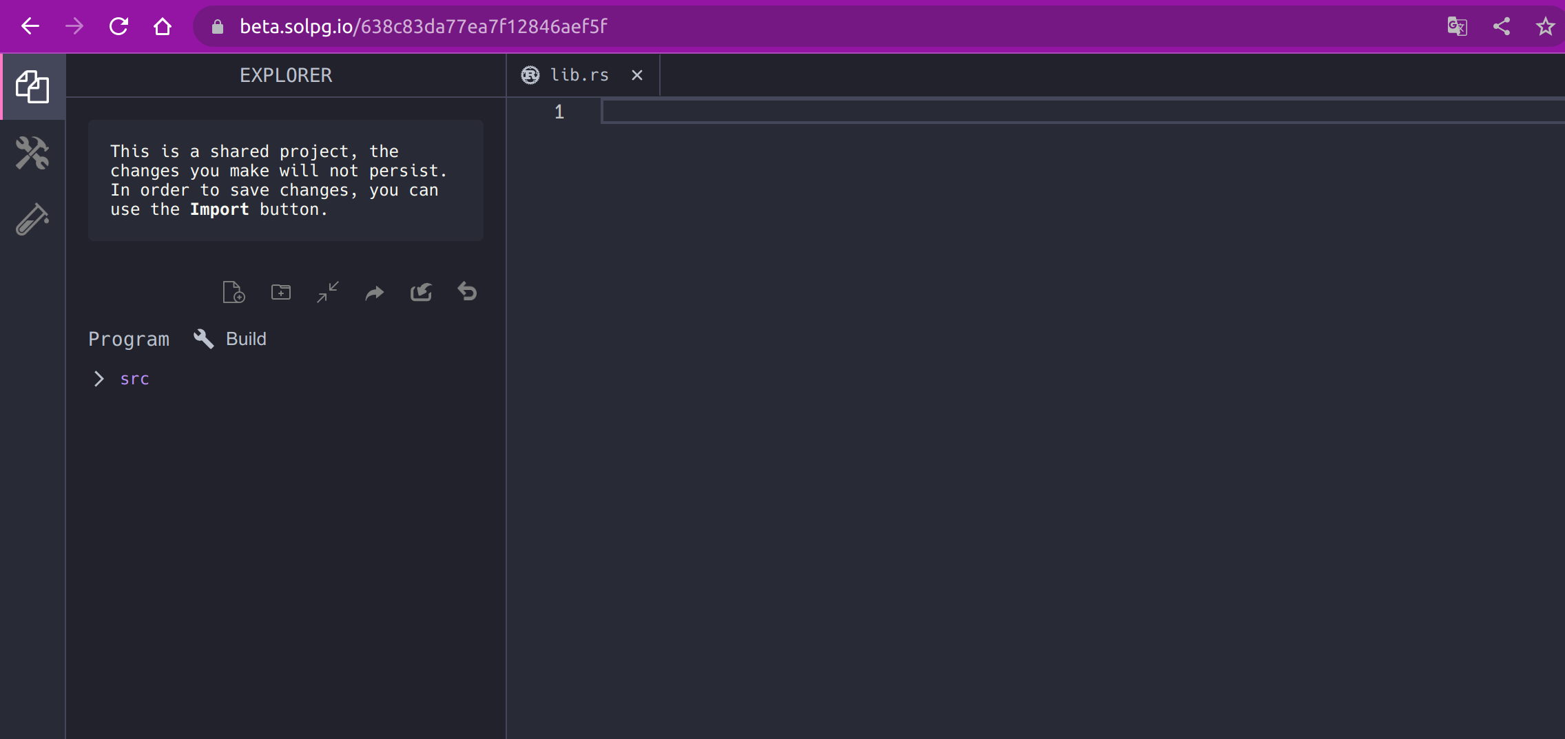 When a shared project is viewed, it is not showing content in the file. · Issue #91 · solana ...