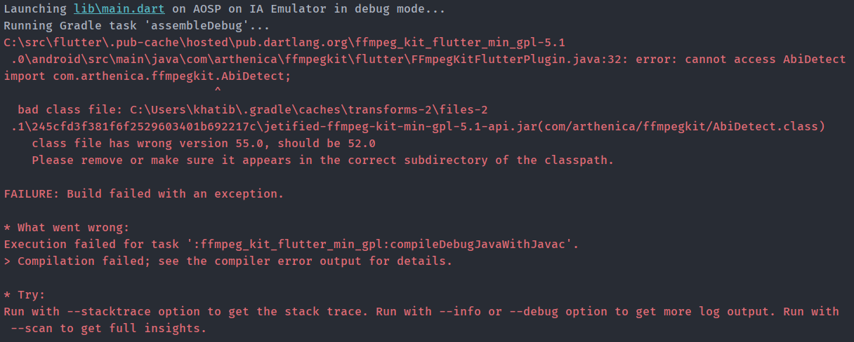 Exception when run the project · Issue #112 · LeGoffMael/video_editor · GitHub