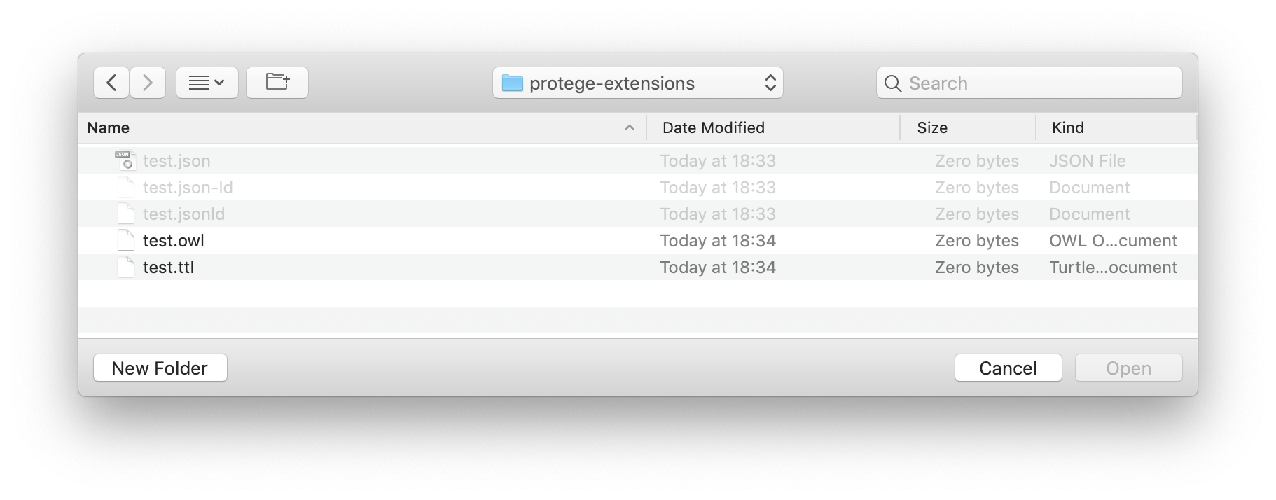 Protégé 5.5.0 - macOS: enable loading files with .jsonld (or similar) extension · Issue #867 ...