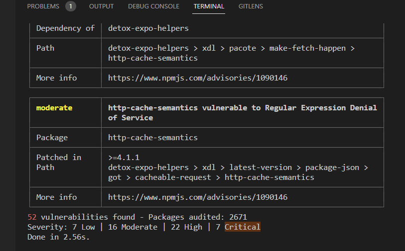 7 Critical Vulnerability When Running Yarn Audit · Issue 2371 · Infiniteredignite · Github