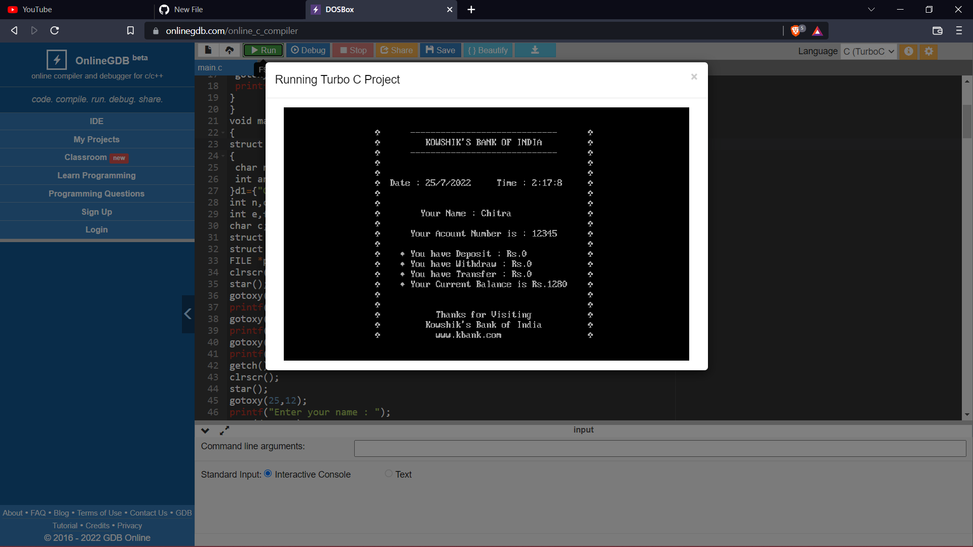 GitHub - Kowshik-me/ATM_C: ATM project using only C programming.
