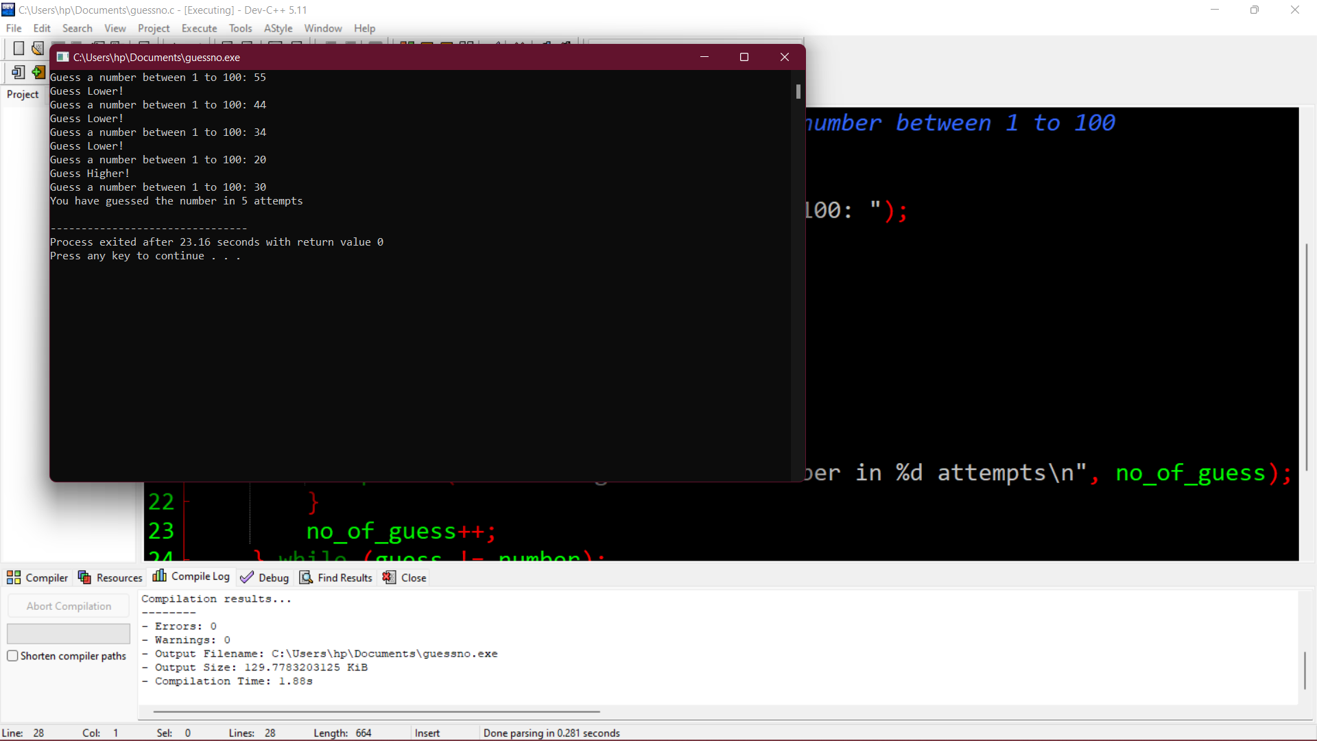 GitHub - Kowshik-me/Guess_Number: C Program that generates a random ...
