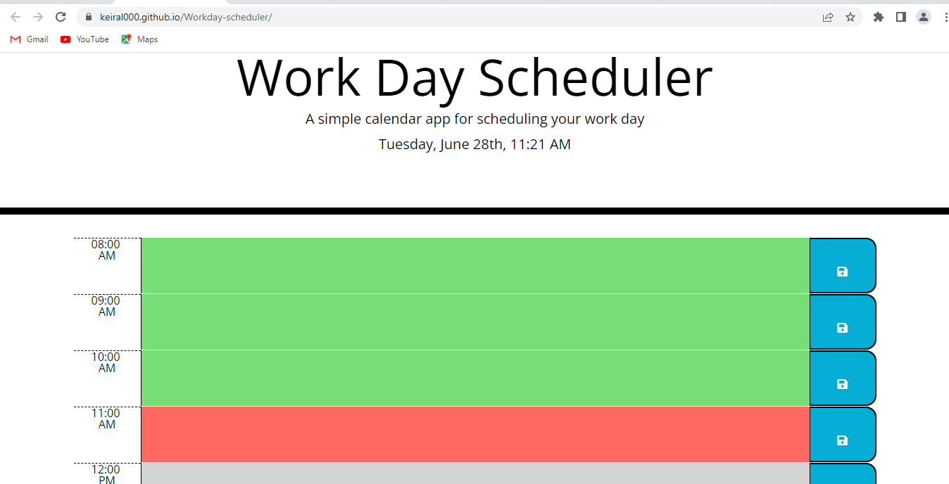 GitHub - KeiraL000/Workday-scheduler