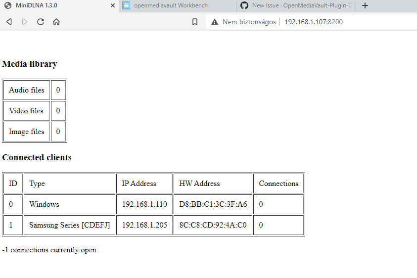 Minidlna not share · Issue #20 · OpenMediaVault-Plugin-Developers/openmediavault-minidlna · GitHub