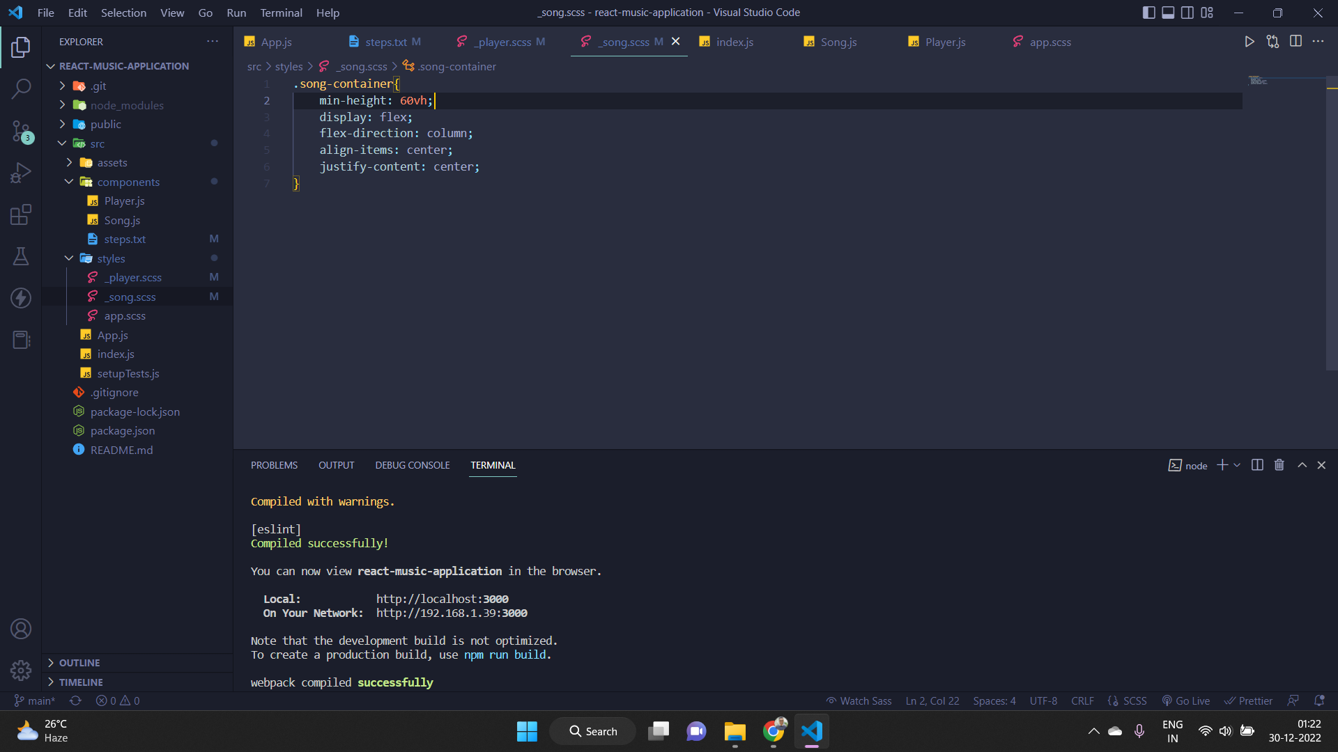 GitHub - ameya-6964/react-music-app: Music App Created With Help Of ...