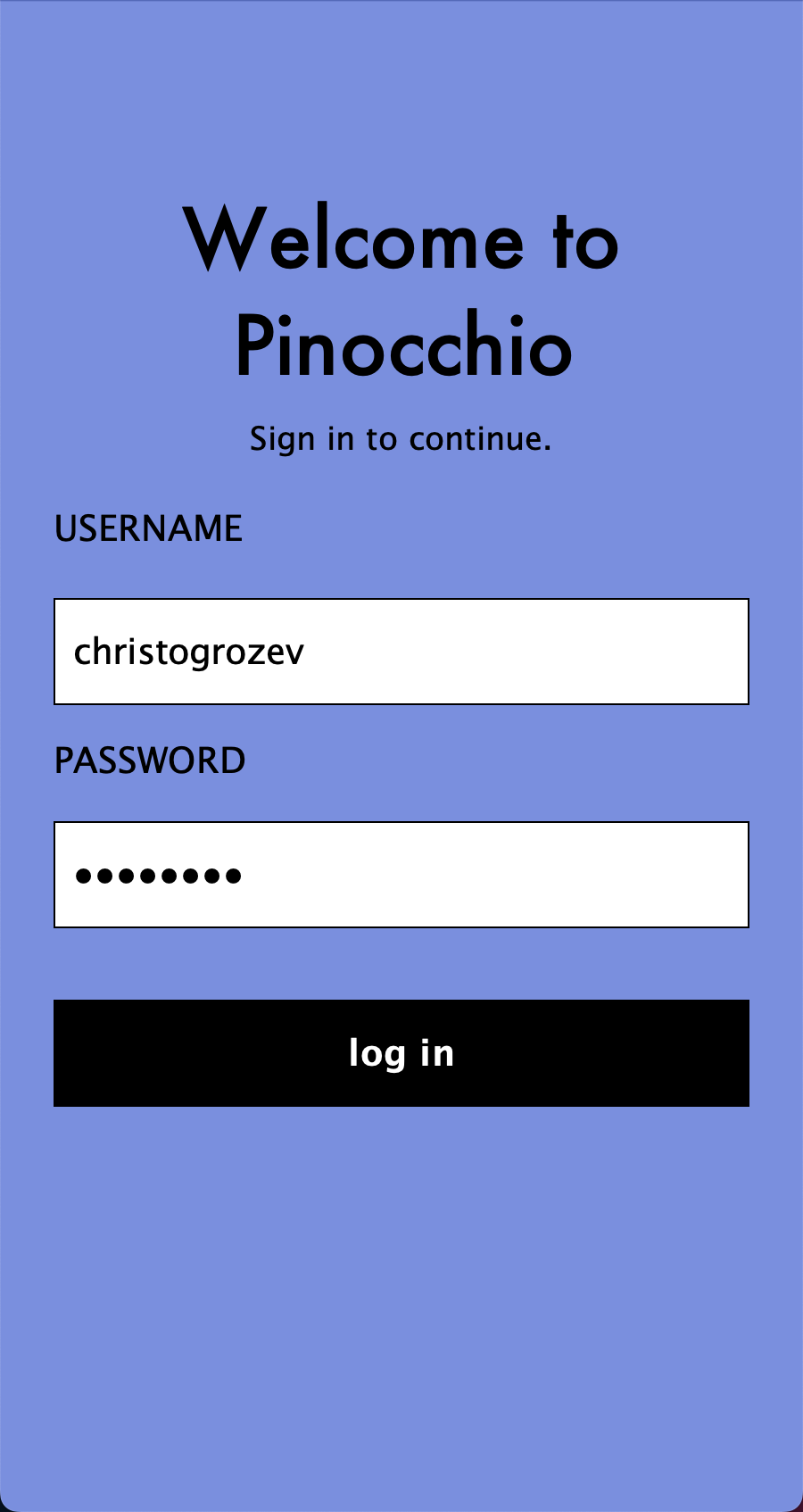 GitHub - ericnem/Pinocchio: Offline app prototype for Pinocchio - a social media platform for ...