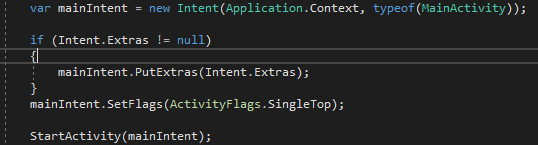 CrossFirebasePushNotification.Current.OnNotificationOpened is not being called when app is in ...
