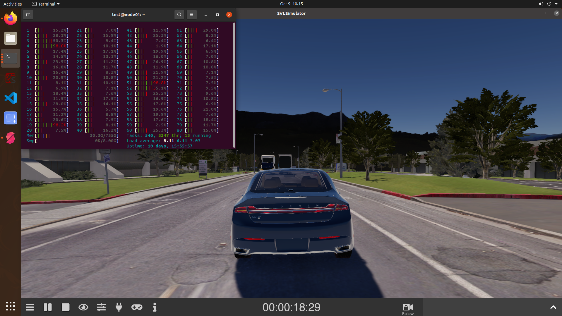 The Vehicle is Swaying in LGSVL simulation test！ · Issue #14645 ...
