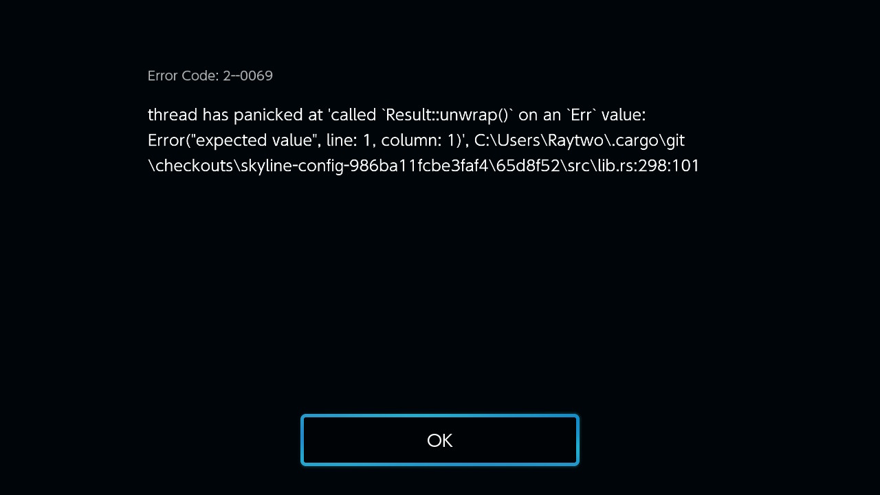 Skyline Panics · Issue #323 · Raytwo/ARCropolis · GitHub