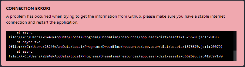 Connection error · sukebenet dreampower · Discussion #140 · GitHub