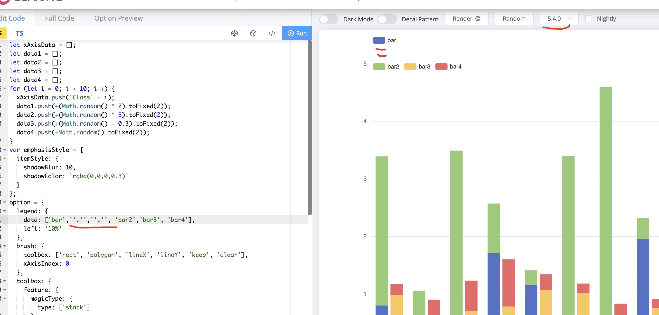 [Bug or Feature] Legend can extend the gap by "''" value in new version(after 5.4.1) · Issue ...