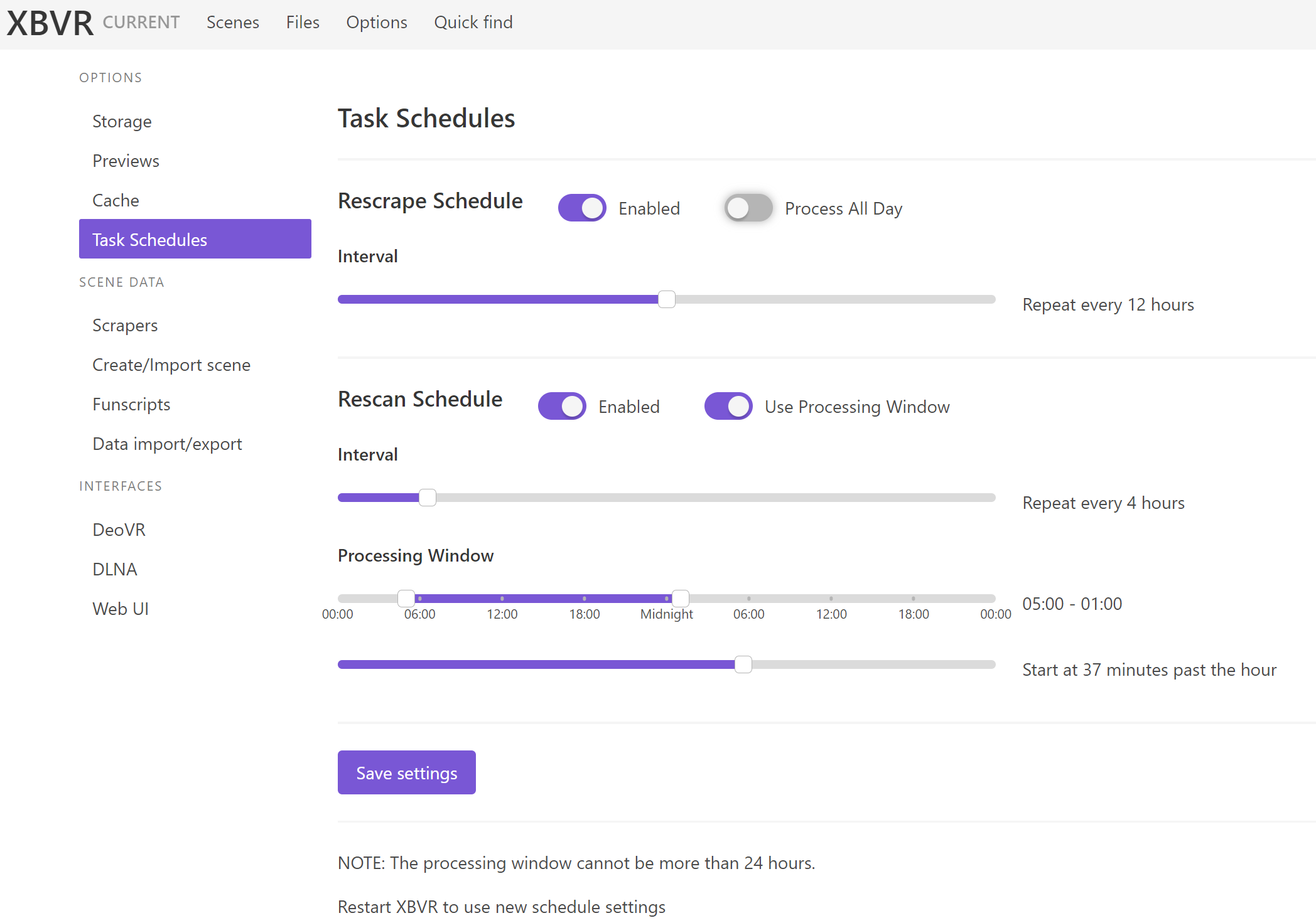Configure Re-Scan and Re-Scrap time · Issue #710 · xbapps/xbvr · GitHub