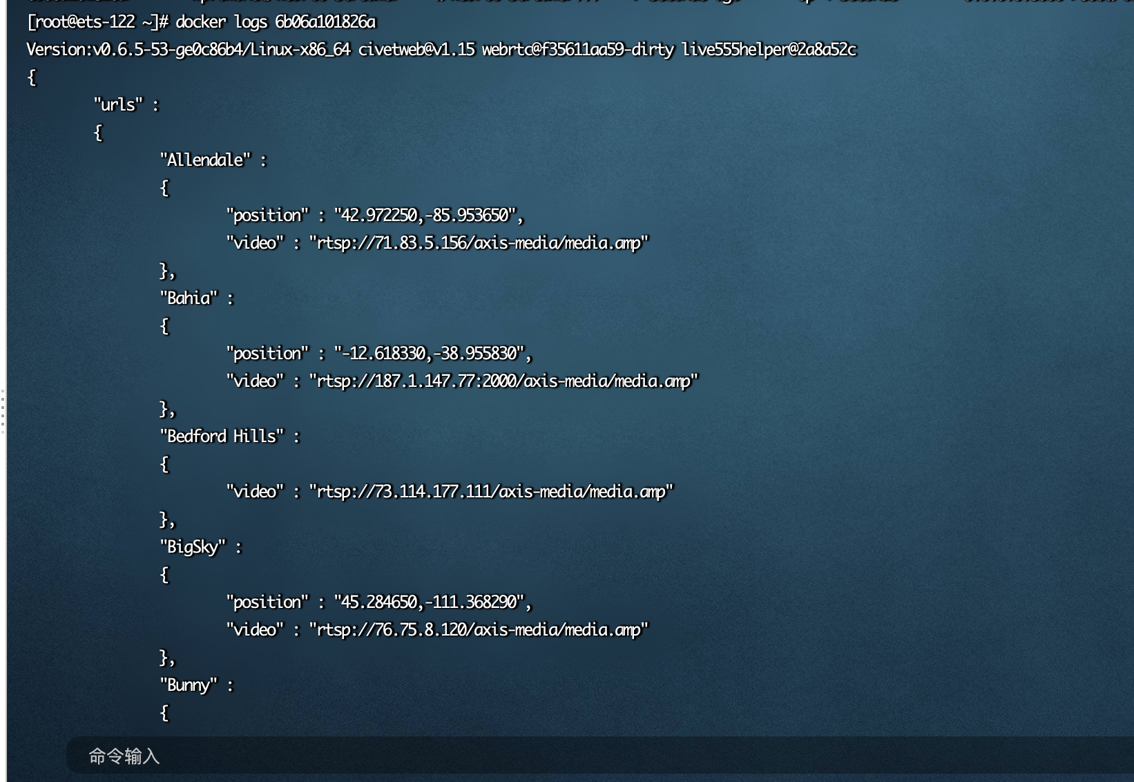 Use webrtc streamer to play RTSP video in Linux environment. How to install CentOS? Docker runs ...