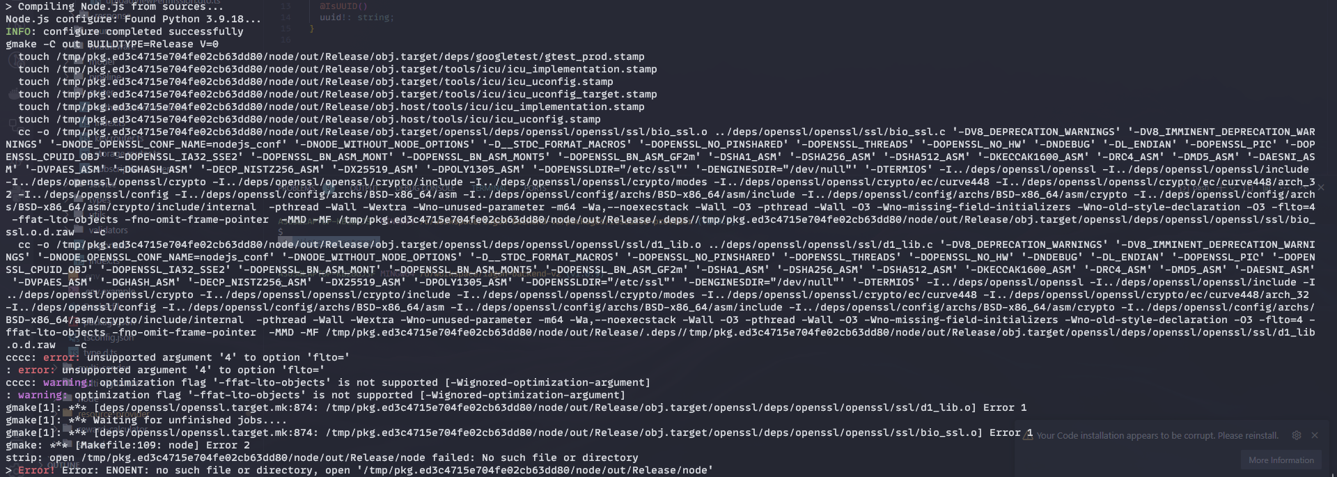 Cannot Build Base Binary For Freebsd · Issue 2003 · Vercelpkg · Github