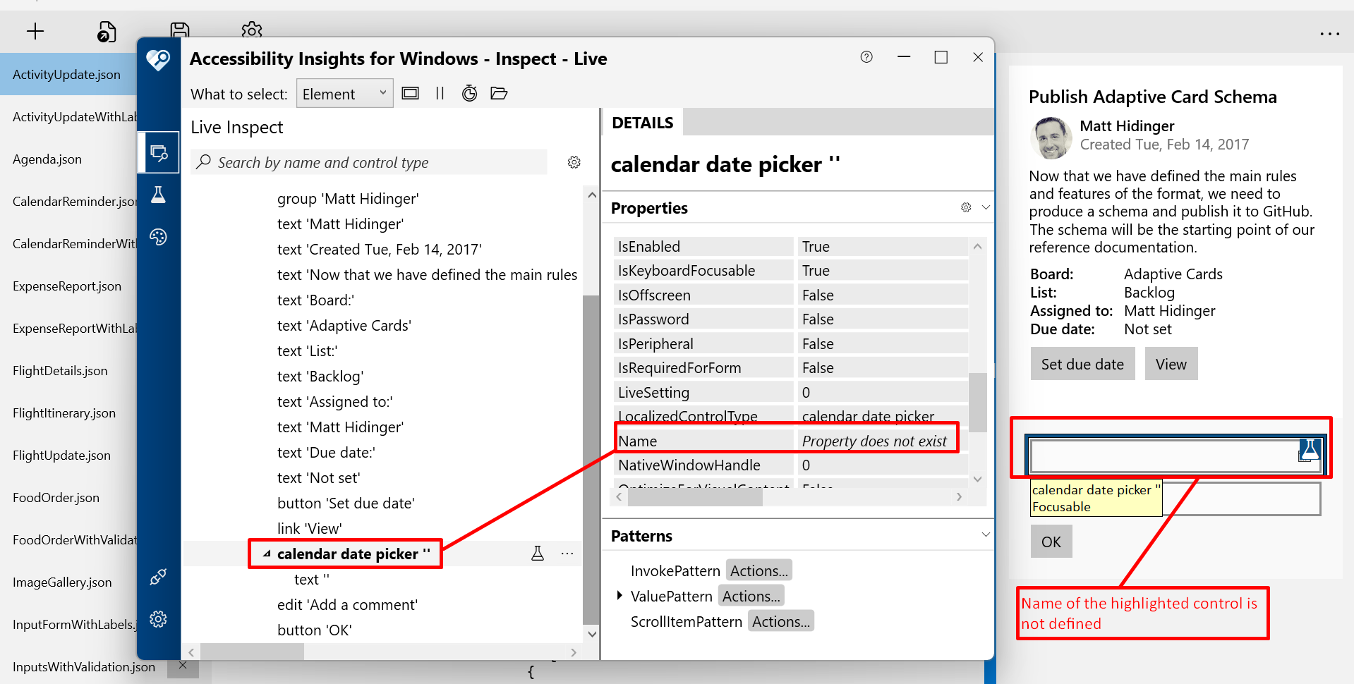 {Freeway-Bug} [Voice Access> ActivityUpdate.json> Set Due Date]: Name is not defined for the ...