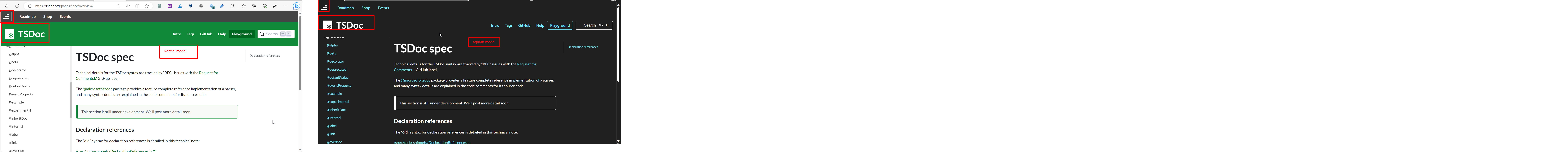 [TSDoc> Logo ]: TSDoc logo link and hamburger button is not properly visible in high contrast of ...