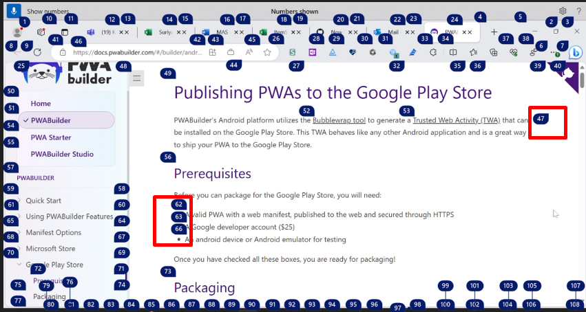 {Linked:Bug214387; LinkedBug}[DOCS > Android]: Number is appearing for the non-interactive ...