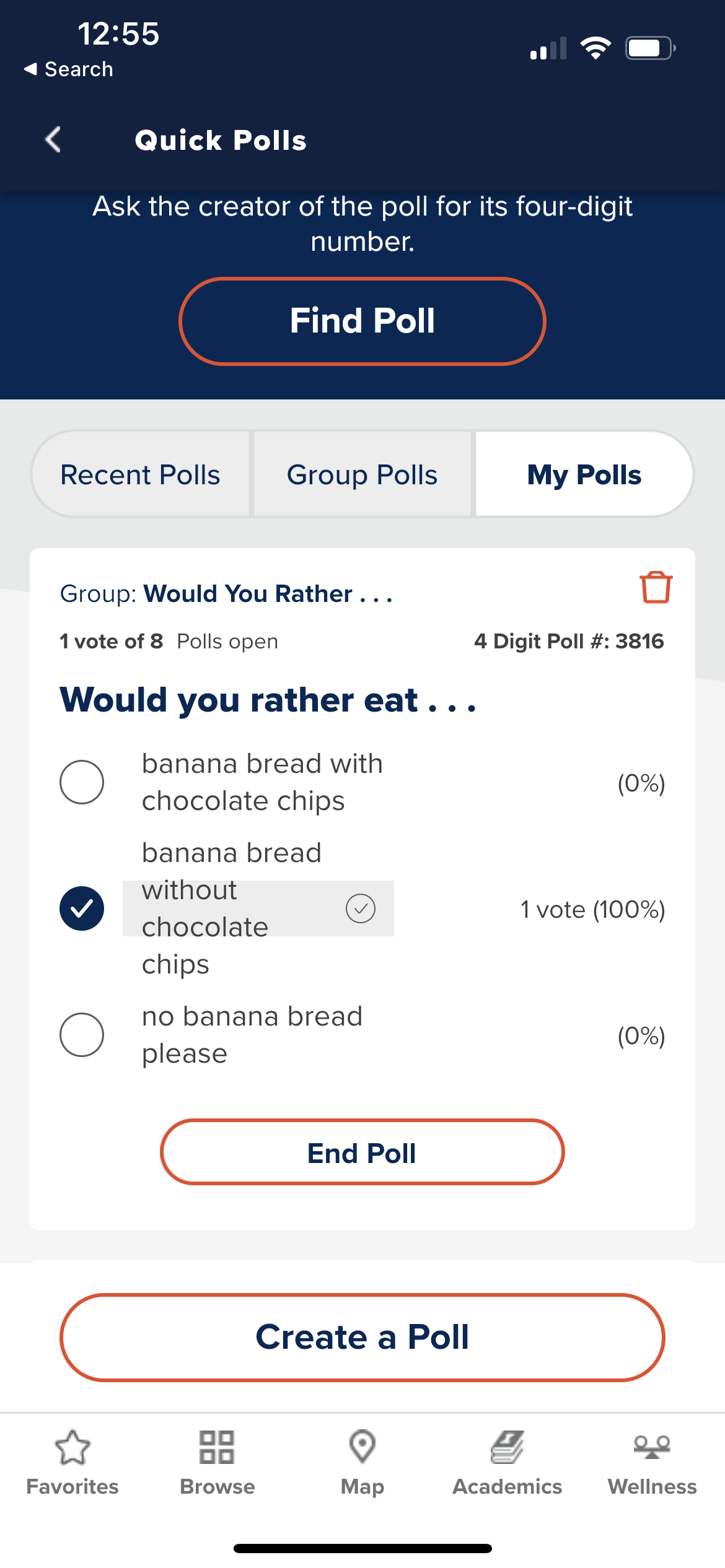 [bug] Group Admins Can T Take Their Own Poll · Issue 2869 · Rokwire Illinois App · Github